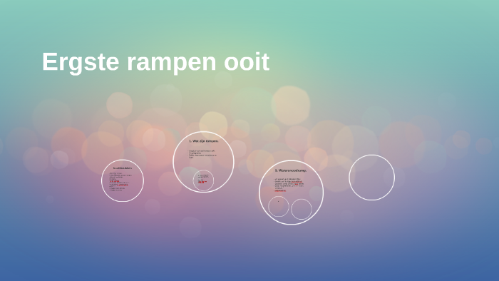 Ergste rampen ooit by Senna Meijer