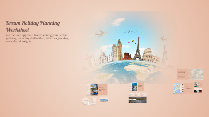 Dream Holiday Planning Worksheet by Christopher Stengs - Erindale SS ...