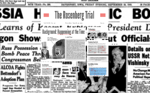 The Rosenberg Trial by David Perea