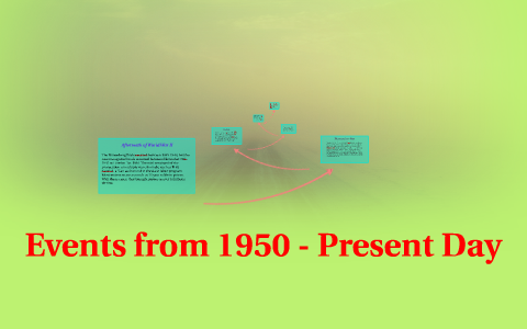 Events from 1950 - Present Day by Brandon Lai on Prezi