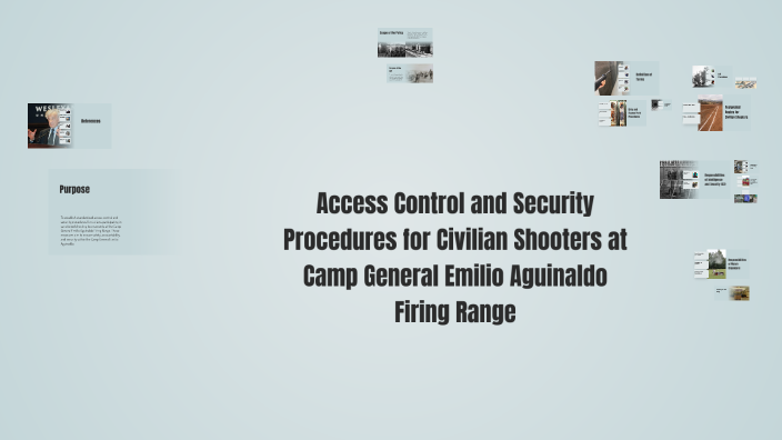 Access Control and Security Procedures for Civilian Shooters at Camp ...