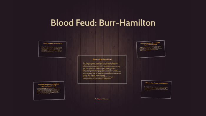 Burr-Hamilton Feud by Keyona Robertson
