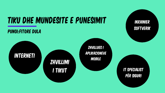 tiku dhe mundesite e punesimit by fitore dula on Prezi