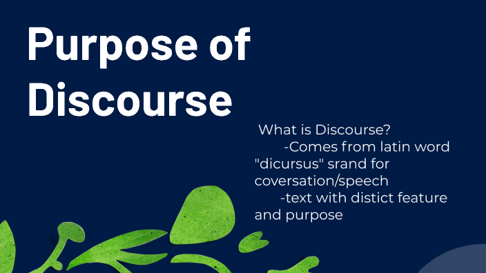 example of discourse by Nice Visha Elara Lincoln on Prezi