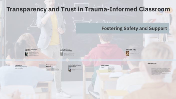 Transparency and Trust in Trauma-Informed Classroom by Torrien Nelson ...
