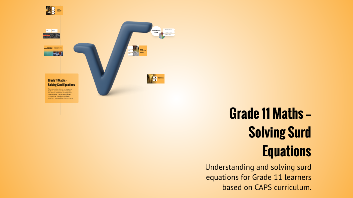 Grade 11 Maths — Solving Surd Equations by Zimazile Ndlovu on Prezi