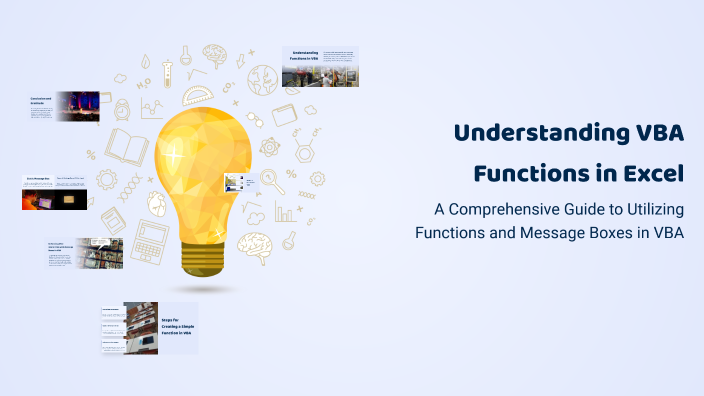 Understanding VBA Functions in Excel by Rawda Reda on Prezi