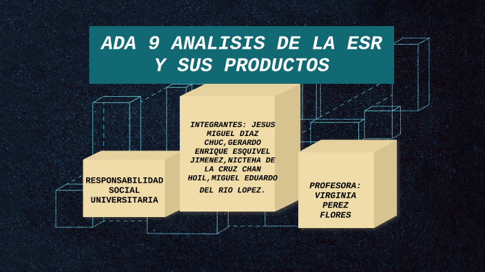 ADA 9 ANALISIS DE LA ESR Y SUS PRODUCTOS by Miguel Díaz on Prezi