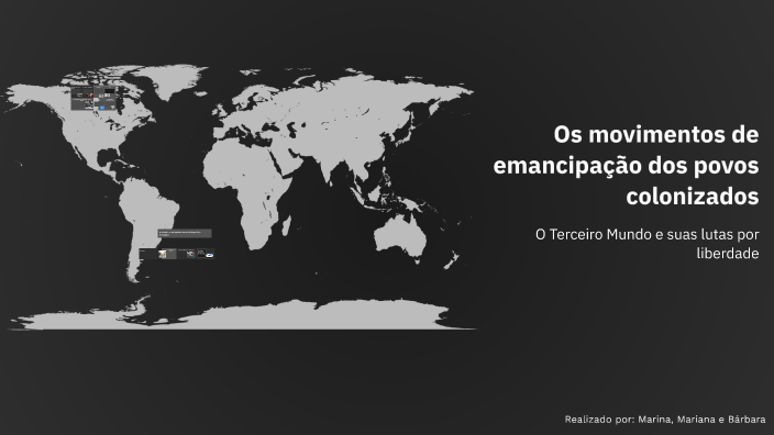 Os movimentos de emancipação dos povos colonizados by Marina de Brito ...