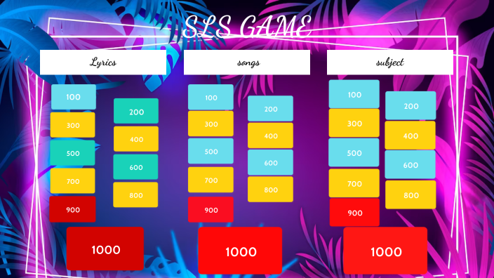 SLS GAME by juan sebastian falla on Prezi