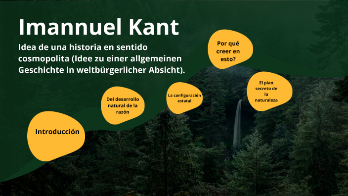 Kant idea de una historia universal en sentido cosmopolita by Joao ...