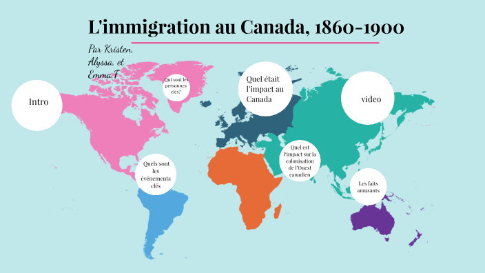 L'immigration au Canada 1860-1900 by emma Fuller on Prezi