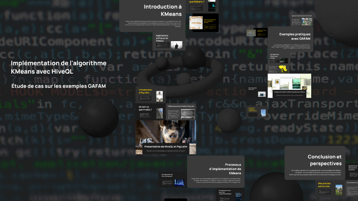 Implémentation de l'algorithme KMeans avec HiveQL by Jack Sparrow on Prezi