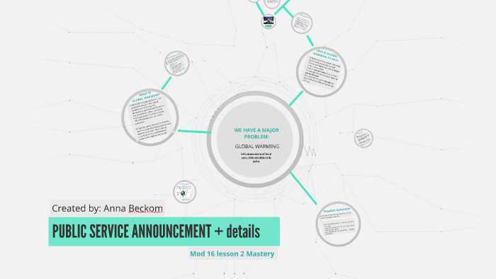 PUBLIC SERVICE ANNOUNCEMENT- Global Warming by Anna Beckom on Prezi
