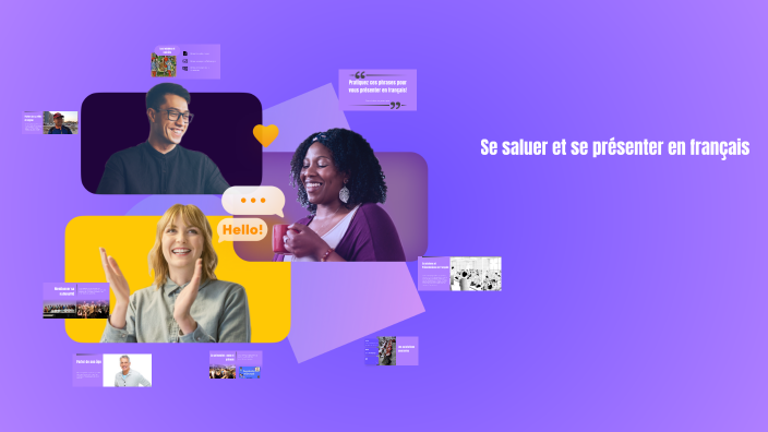 Se saluer et se présenter en français by Sarah Maubert on Prezi