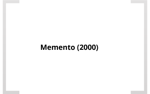 Memento - Intro Title Analysis by Alex Preston on Prezi