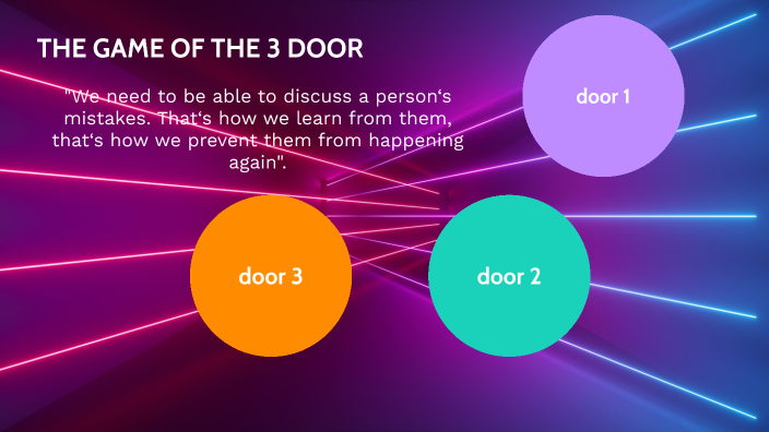 The game of the 3 doors by mara robaldo on Prezi