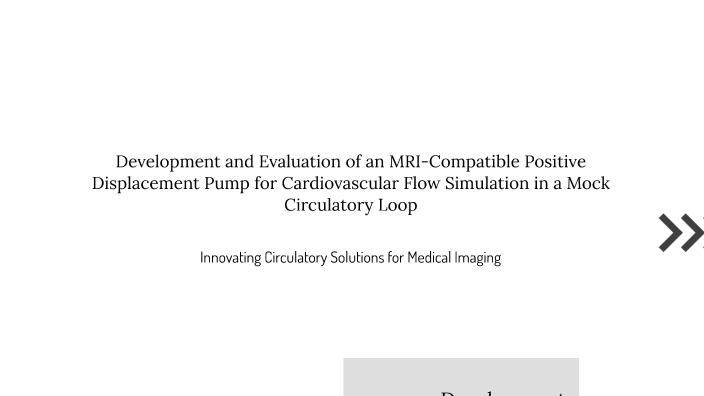 Development and Evaluation of an MRI-Compatible Pump by Georgios ...