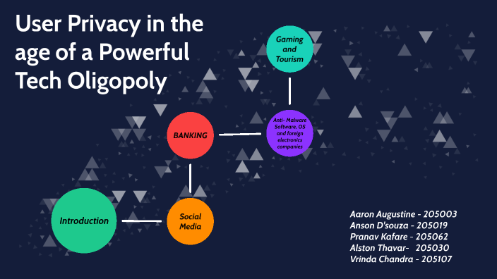 User Privacy in the age of a Powerful Tech Oligopoly by Pranav Kafare ...