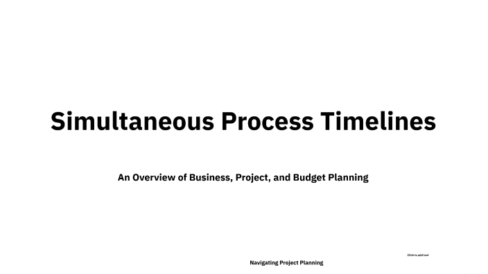 Simultaneous Process Timelines by Katrine Lund on Prezi