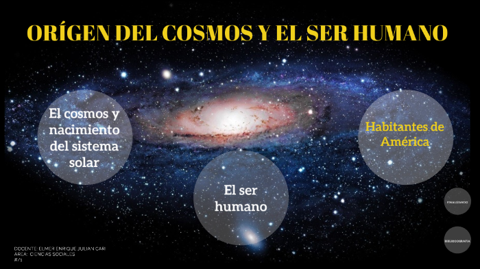 1.- Orígen del cosmos y el ser humano by Elmer Julian Cari on Prezi