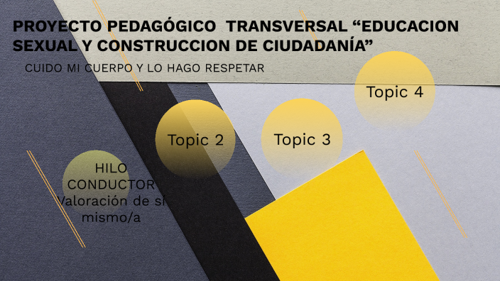 Proyecto PedagÓgico Transversal “educacion Sexual Y Construccion De