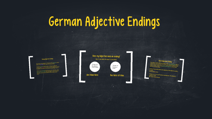 German Adjective Endings by Kristian Scheuerman on Prezi