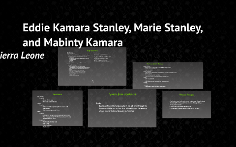 Eddie Kamara Stanley, Marie Stanley, and Mabinty Kamara by Ryan Raden ...