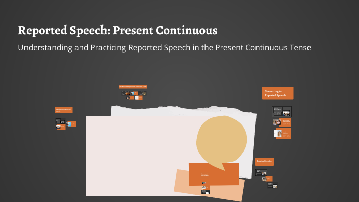 Reported Speech: Present Continuous by Taghreed Abd Allah on Prezi