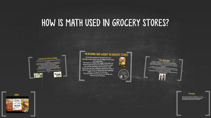 HOW IS MATH USED IN GROCERY STORES? by Ellie Rinehart on Prezi