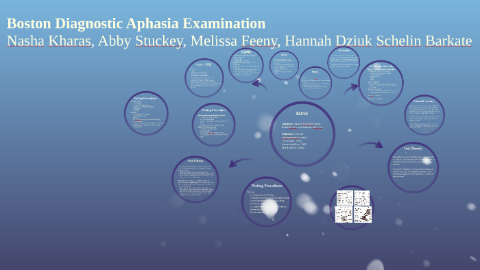 Boston Diagnostic Aphasia Examination by Schelin Barkate on Prezi