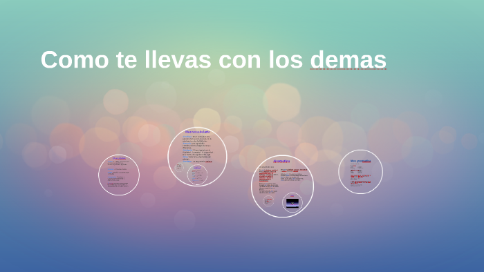Como te llevas con los demas by Safiya Osei on Prezi