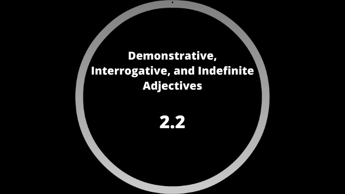 Demonstrative, Interrogative, and Indefinite Adjectives 2.2 by Nancy ...