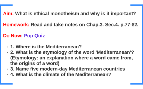 Aim: What is ethical monotheism and why is it important? by Emoke ...