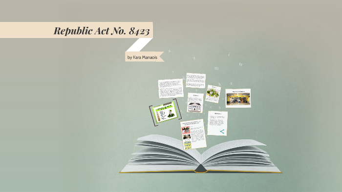 Republic Act No. 8423 by Kara Manaois on Prezi