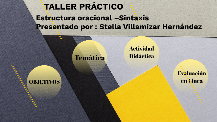 Estructura oracional –Sintaxis by stella villamizar on Prezi