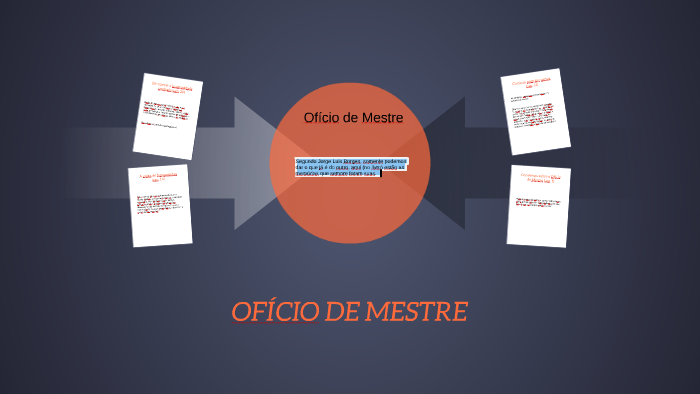 OFÍCIO DE MESTRE by stephanie trindade on Prezi