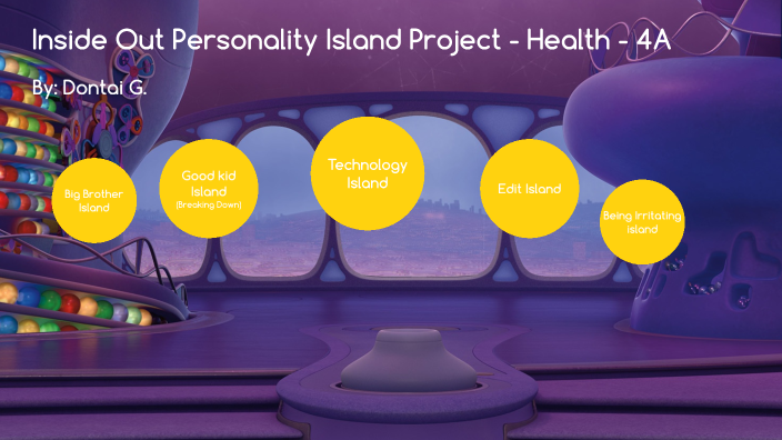 Inside Out Personality Island Project - Health - 4A by DONTAI GORMAN on ...