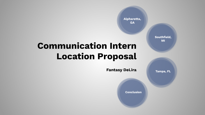 Communication Intern Location Proposal by Fantasy DeLira on Prezi