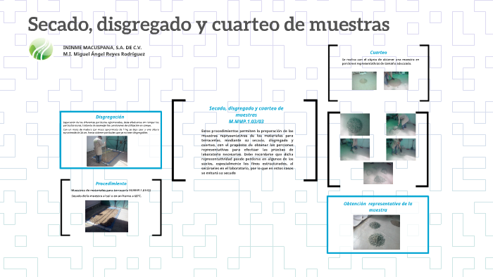 Secado, disgregado y cuarteo de muestras by Miguel Reyes on Prezi