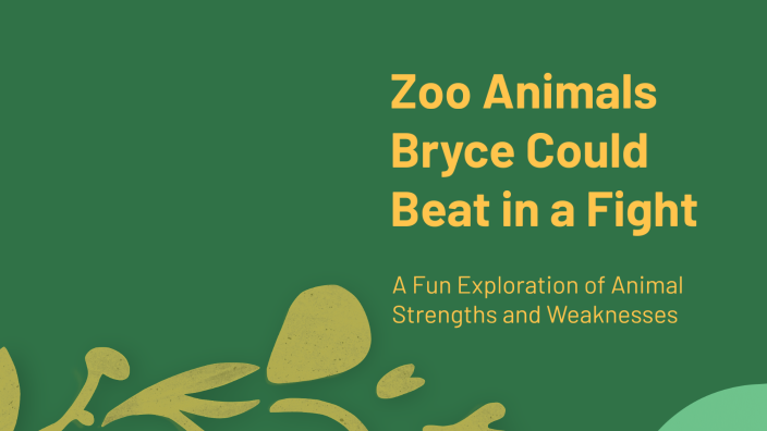 Zoo Animals Bryce Could Beat in a Fight by James Raven on Prezi