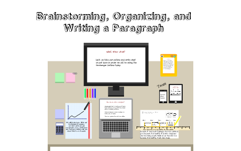 Brainstorming, Organizing, and Writing a Paragraph by Rachael Flynt on ...