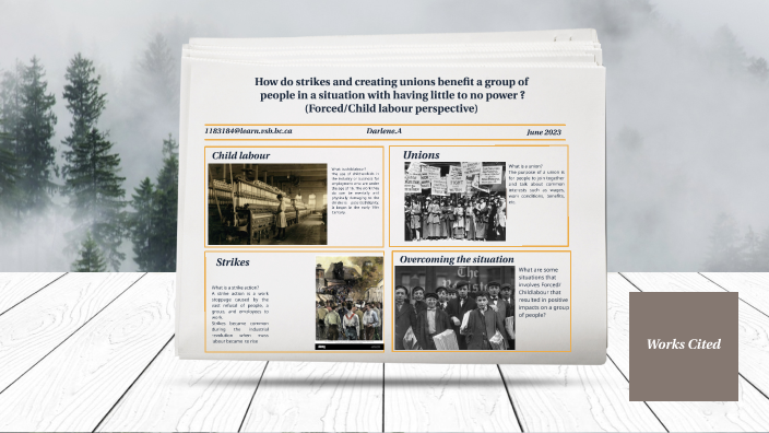 How do strikes and creating unions benefit a group of people in a ...