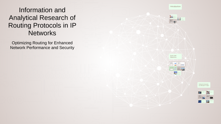 Information and Analytical Research of Routing Protocols in IP Networks by Chikk on Prezi
