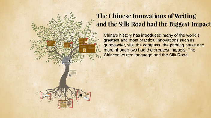 The Chinese innovations of writing and the silk road had the biggest ...