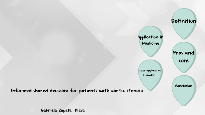 Informed shared decisions for patients with aortic stenosis. by ...