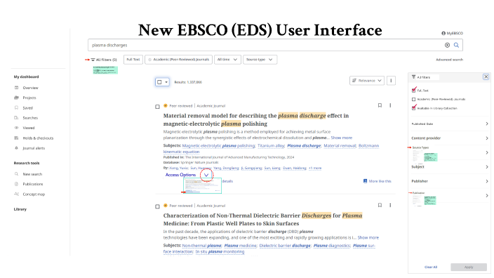 New EBSCO (EDS) User Interface by Library Library on Prezi