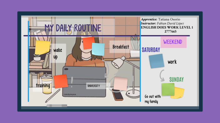 MY DAILY ROUTINE AA1-EV03 by TATIANA OSORIO on Prezi