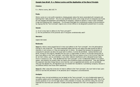 Sample Case Brief - Criminal Case by Scott Lewis on Prezi