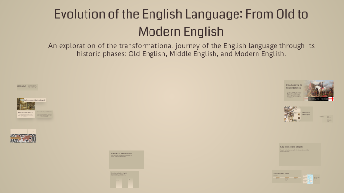 Evolution of the English Language: From Old to Modern English by ...